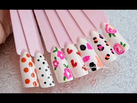 6 Different Ways To Use Dotting Tool For Nail Art | Dotting Tool Nail Art - purple__nails__