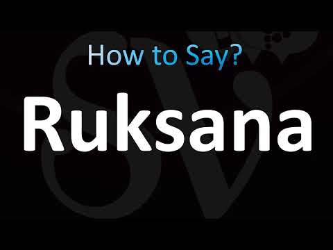 How to Pronounce Ruksana (CORRECTLY!)