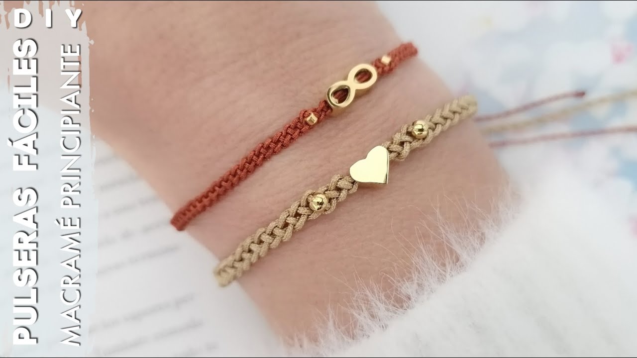 DIY COMO HACER PULSERAS FÁCIL Y RÁPIDO | PULSERAS EN MACRAMÉ PARA ...