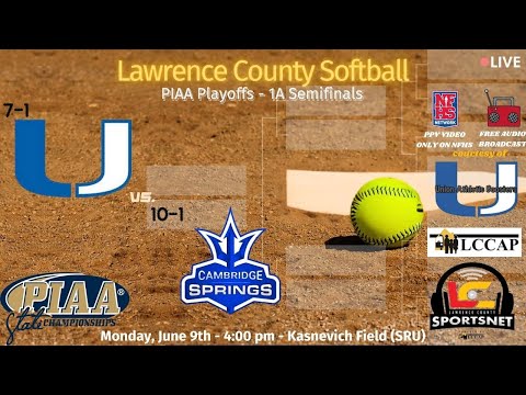 7-1 Union Scotties vs. 10-1 Cambridge Springs Blue Devils - PIAA Softball - 1A Semis - June 9, 2025