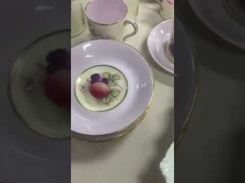 Found Porcelain Demitasse Tea Cups At The Springfield Extravaganza! Paragon Tea Cups and Saucers!