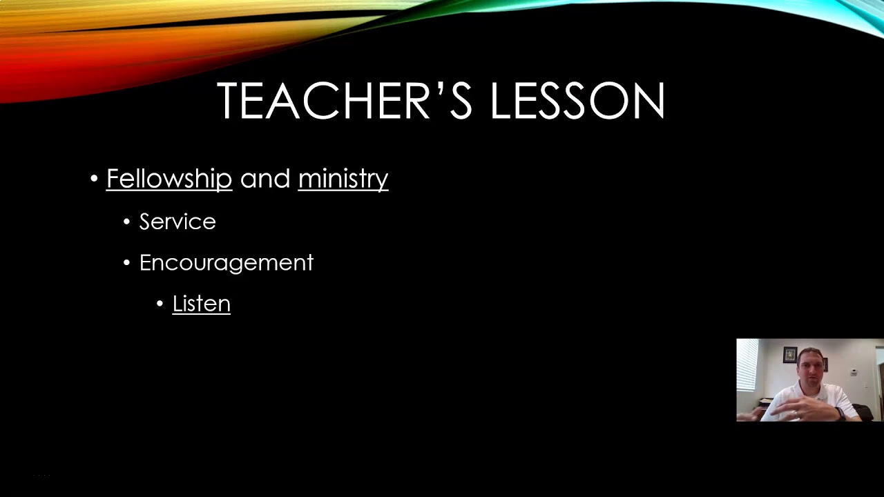 Lesson 35b--Dynamic Christian Living
