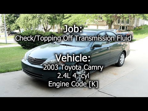 2003 Toyota Camry - How to Check and Top Off Transmission Fluid