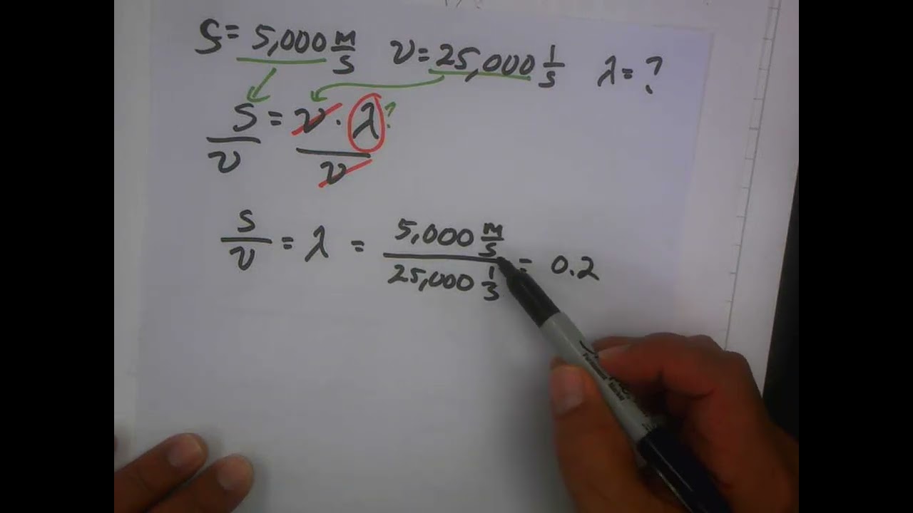 Wave properties sample problems for Wave Properties worksheet
