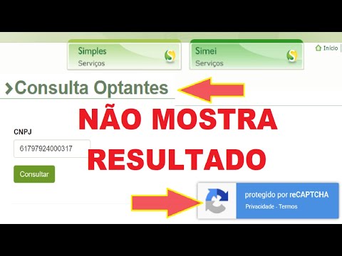 CONSULTA OPTANTES PELO SIMPLES NACIONAL NÃO APARECE O RESULTADO DA PESQUISA USANDO O GOOGLE CHROME