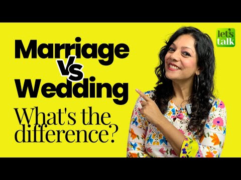 Wedding Vs Marriage - What’s The Difference? Confusing English Words | English Practice #shorts