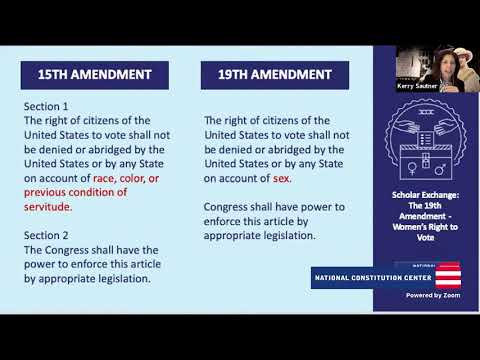 19th Amendment: Women’s Right to Vote (Middle School Level)