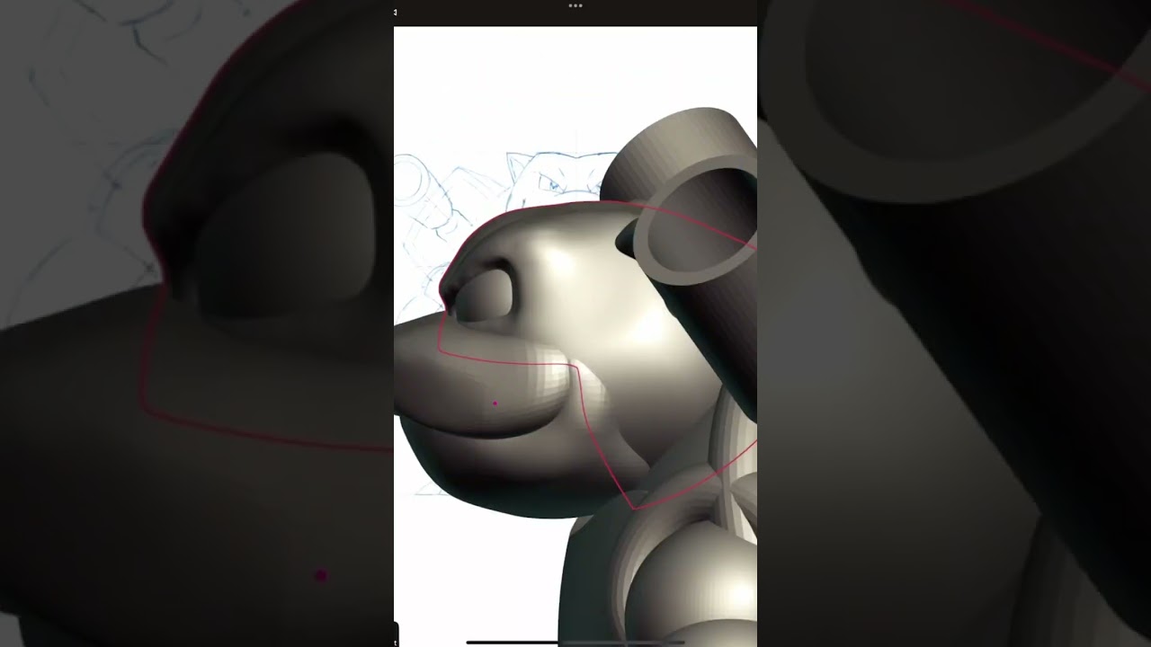 Blastoise - Pokémon franchise. Nomad Sculpt creation process.