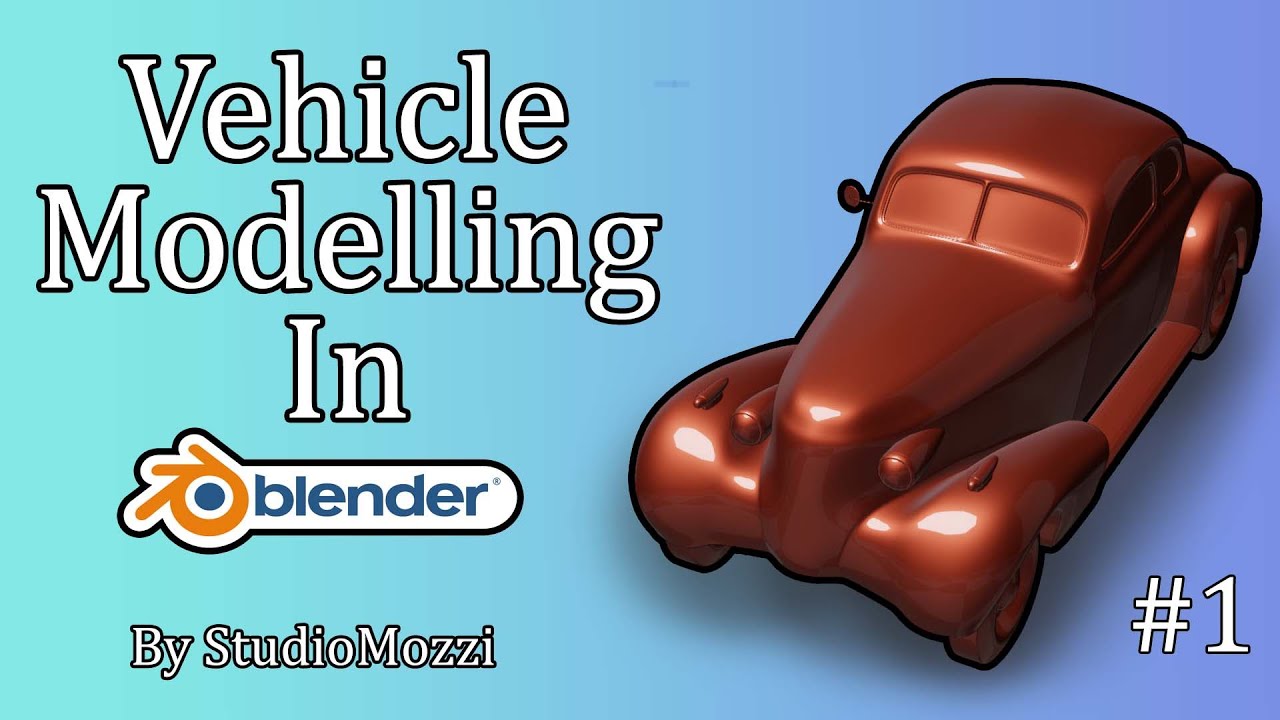 Blender 2.8 Vehicle Modelling Timelapse - 1930's Buick - Part 01 - Base Shape