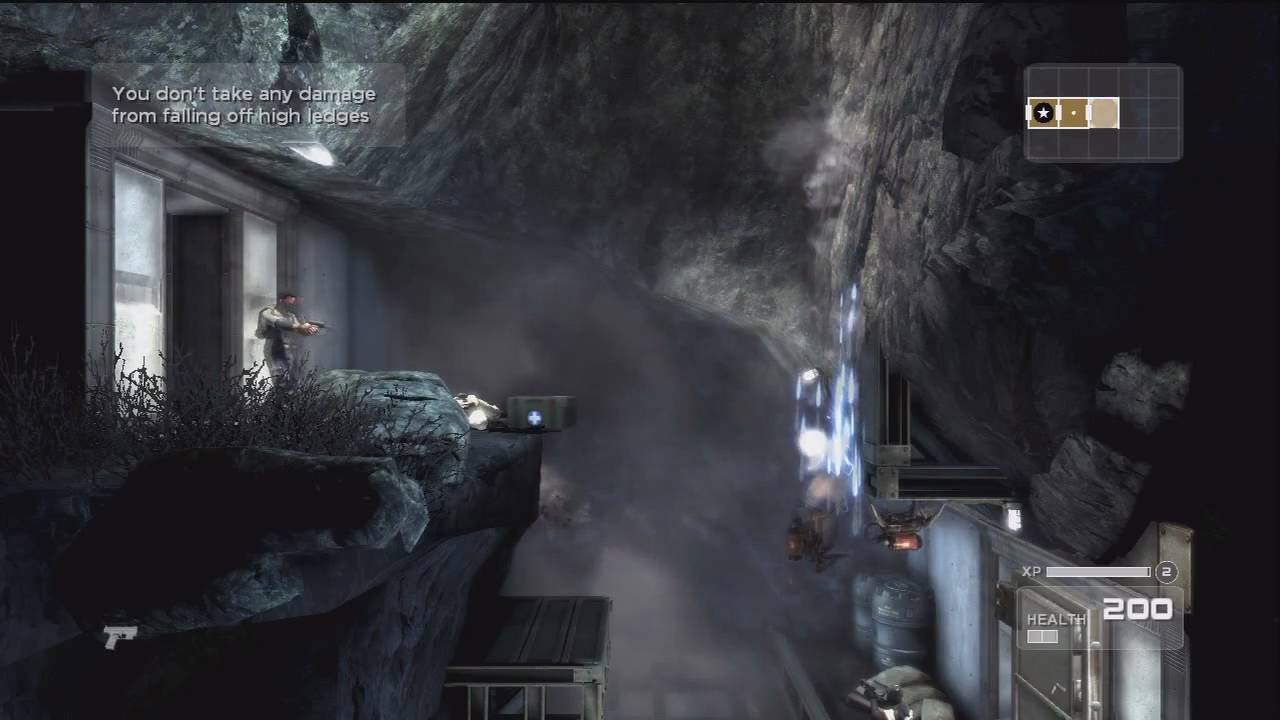 Shadow Complex gameplay on XBLA HD