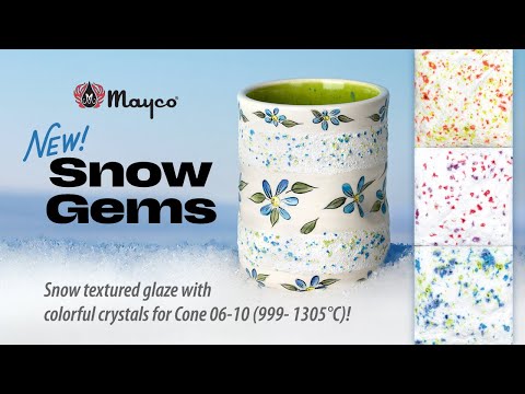 NEW Snow Gems - Textured Crystal Glazes!