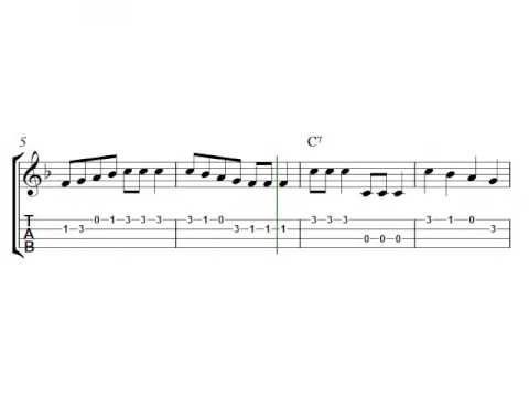 Alouette | Free easy ukulele tab sheet music