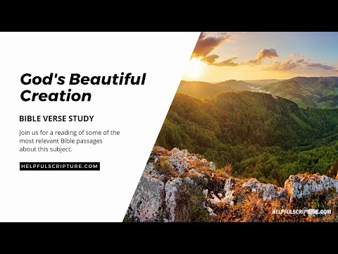 Bible Verses About God's Beautiful Creation