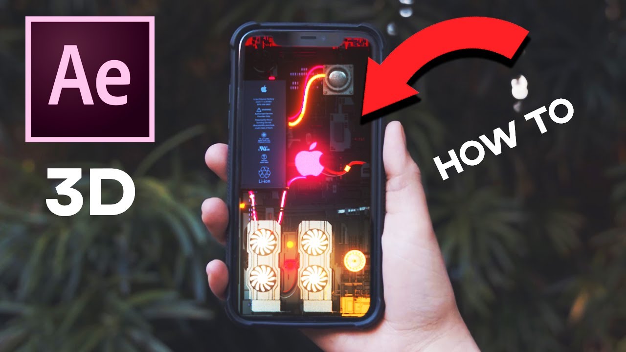 FUTURISTIC iPHONE VFX TUTORIAL | After Effects + 3D