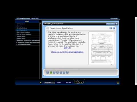 D.O.T and FMCSA Compliance Course