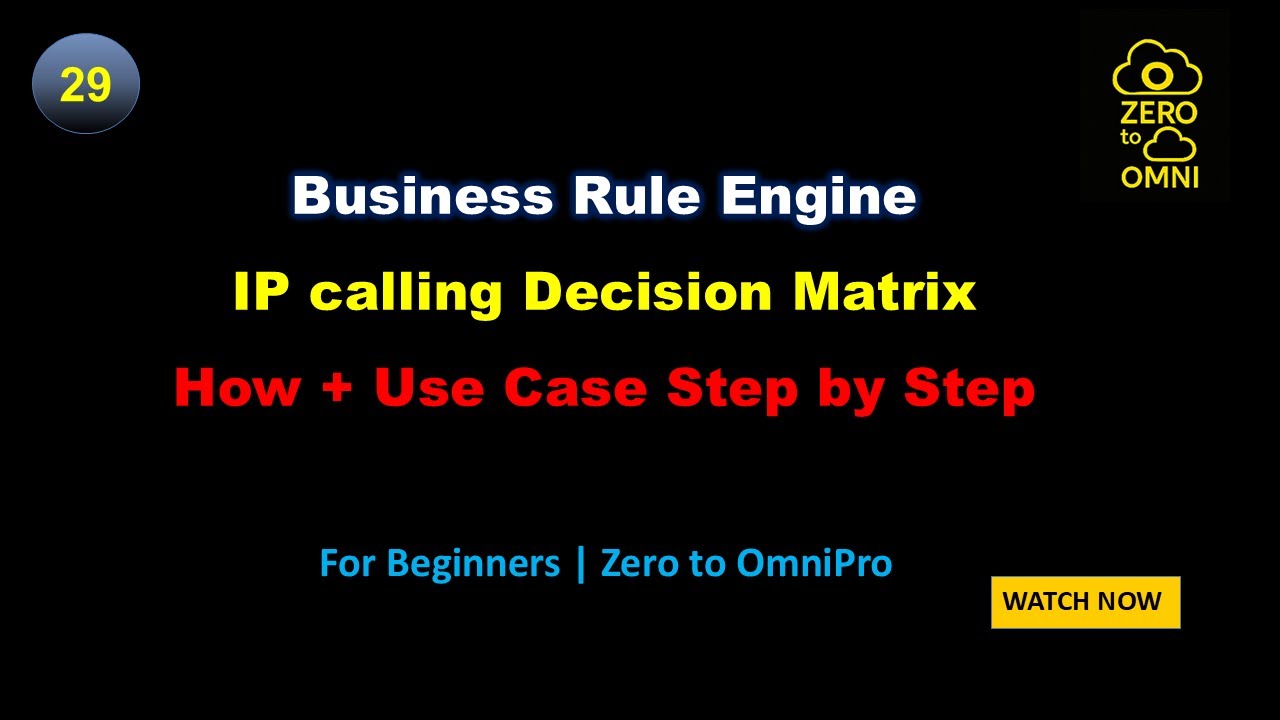 29 Business Rule Engine - IP calling Decision Matrix with Real Use Case | Step by Step | OmniStudio