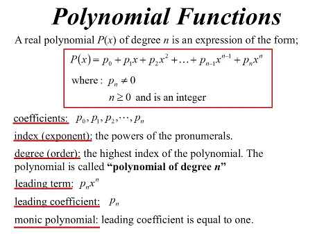 11X1 T11 01 polynomial definitions 2025
