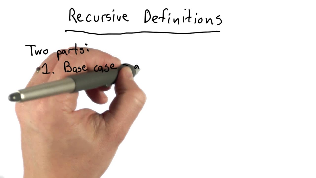 Recursive Definitions - Intro to Computer Science