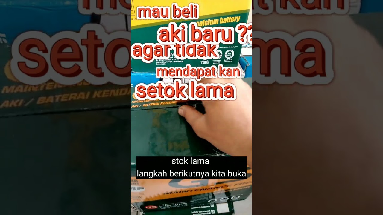 Be careful when buying a new battery || so you don't || get old stock || Gs car battery