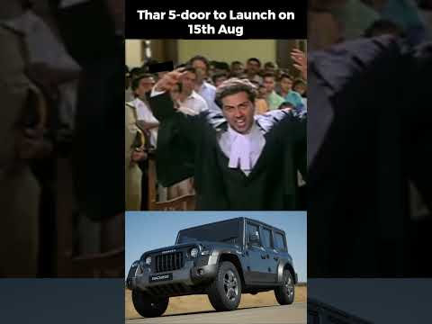 Mahindra Thar 5- door to launch on 15 Aug 2024 #thar5door #carmemes