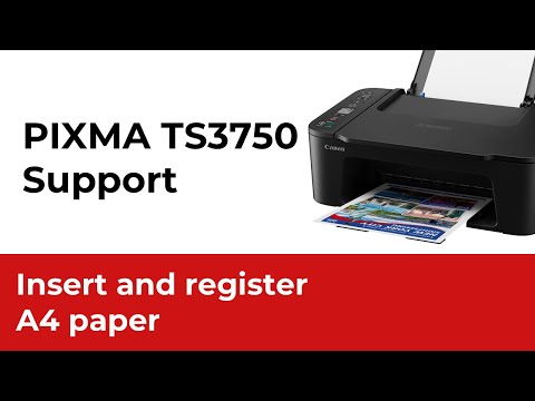 TS3750i insert and register A4 paper tray