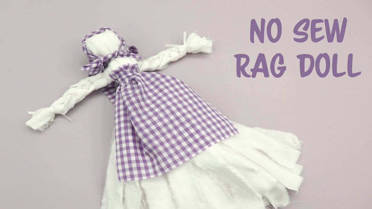 No Sew Rag Doll Detailed Instructions - Historical, Old-fashioned, easy craft, kids, fun, pioneer