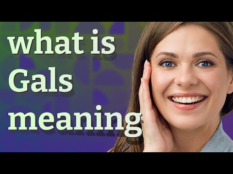Gals | meaning of Gals