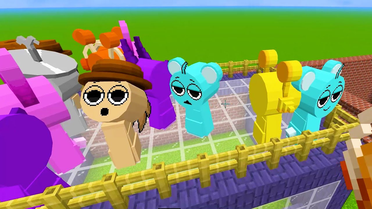 NEW  Incredibox SPRUNKI in Maze Gmod Minecraft PE! NEW Addon Italian Brainrot! Ep.87