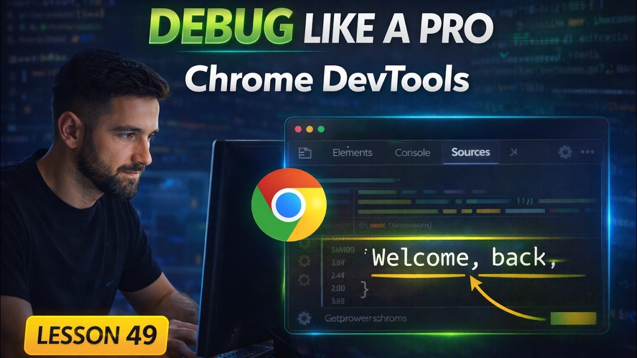 Chrome DevTools Tutorial & Pro Development Setup | JavaScript Course (Lesson 49)