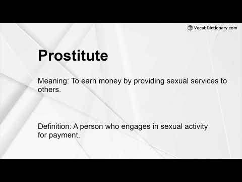 Prostitute Meaning