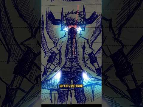 [ASMR]🥶Kakashi Hatake✨Drawing from NARUTO🌀(sketchbook) #shorts #satisfying #anime