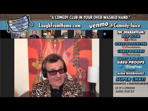 Greg Proops, Steve Gillespie, Mary Santora, Leo Flowers (Social Distancing Social Club)
