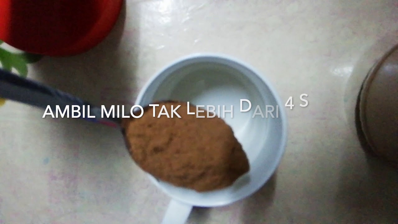 TUTORIAL MILO KOSONG