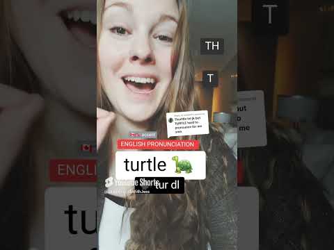HOW TO PRONOUNCE "TURTLE" in English with a Canadian/American 🇨🇦/🇺🇸 Accent #esllesson