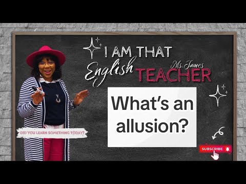 An allusion - explained and examples given #Studentsengaged #literaryterms #ELA