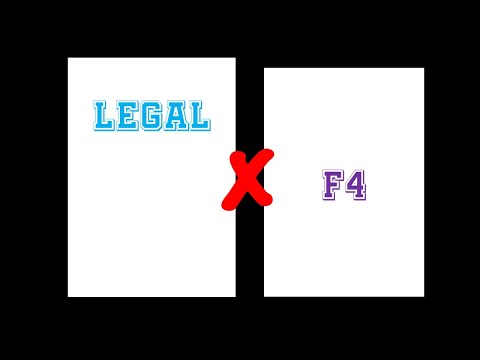 Kertas Legal dan F4 Itu SAMA?