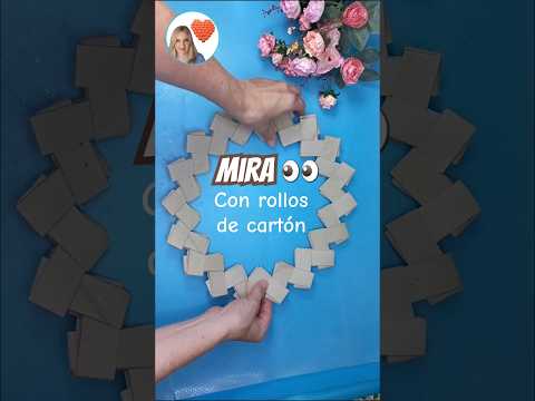 Mira qu茅 podemos hacer con ROLLOS CART脫N #manualidades #diy #carton #crearyreciclar #ideas #craft