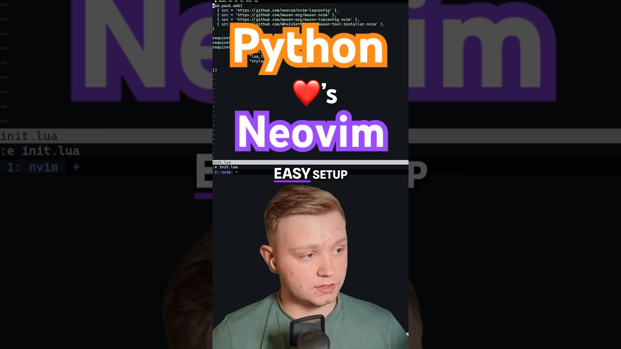 Easy Python Coding Setup LSP, Pyright & Error Detection in Neovim #programming #coding #python #nvim