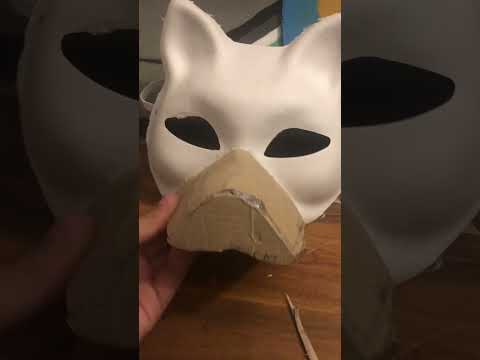 How to make a therian mask snout #therian #theriangear #tutorial