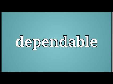 Dependable Meaning | Wordogram