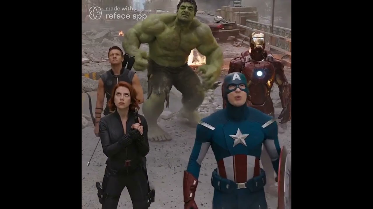 Hulk Mr bean face swap