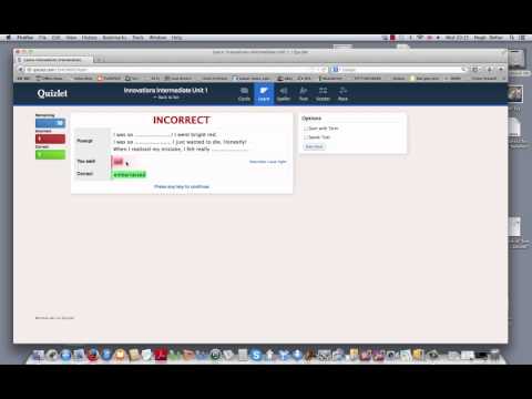 How to use vocabulary revision cards on Quizlet