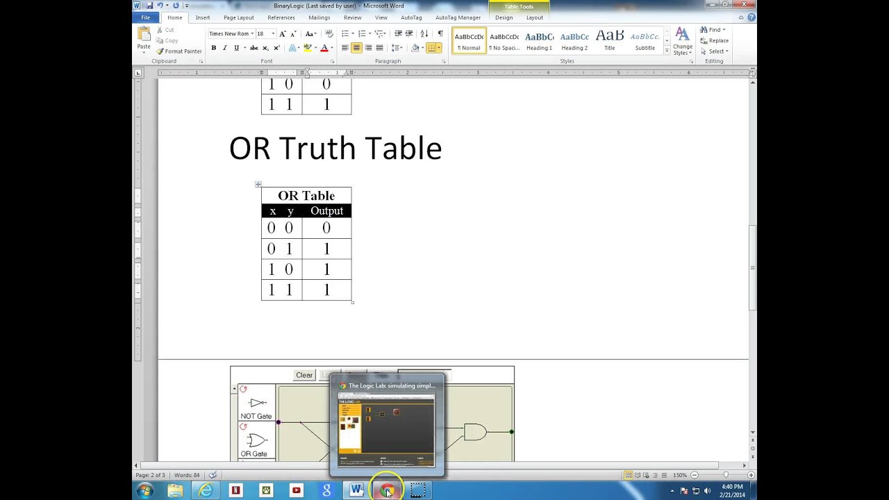 CSIS 101: Binary Logic