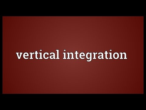 Vertical integration Meaning