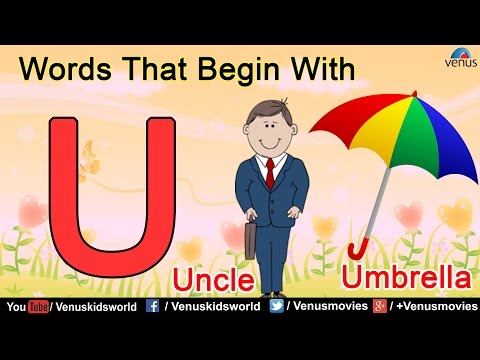 Words That Begin With 'U'