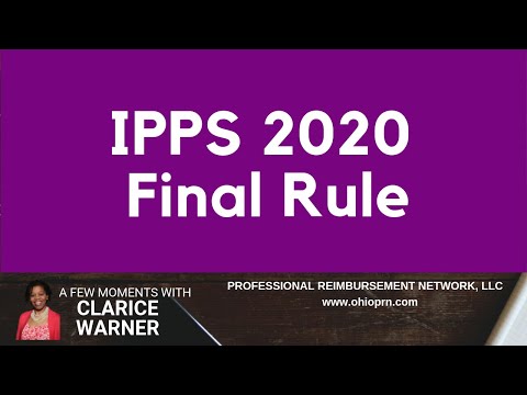 Medical Coding | IPPS 2020 Final Rule