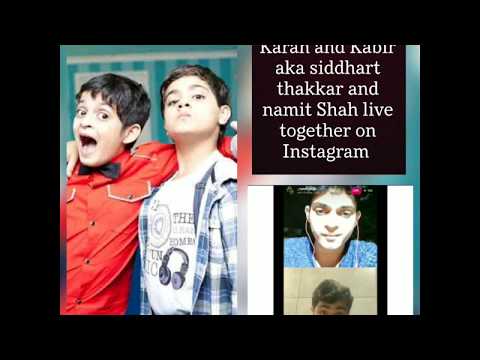 Namit and Siddharth from The suite Life of Karan and Kabir live together on Instagram! Sid insta id.