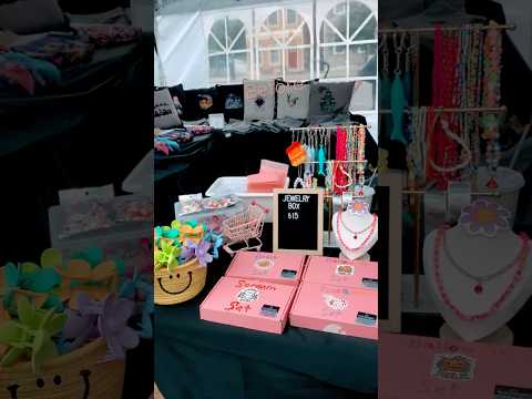 Craft fair!❤️✨🎃 #craftfair #viral #braclelet #jewllery #smallbusiness #preppy #fyp #shorts