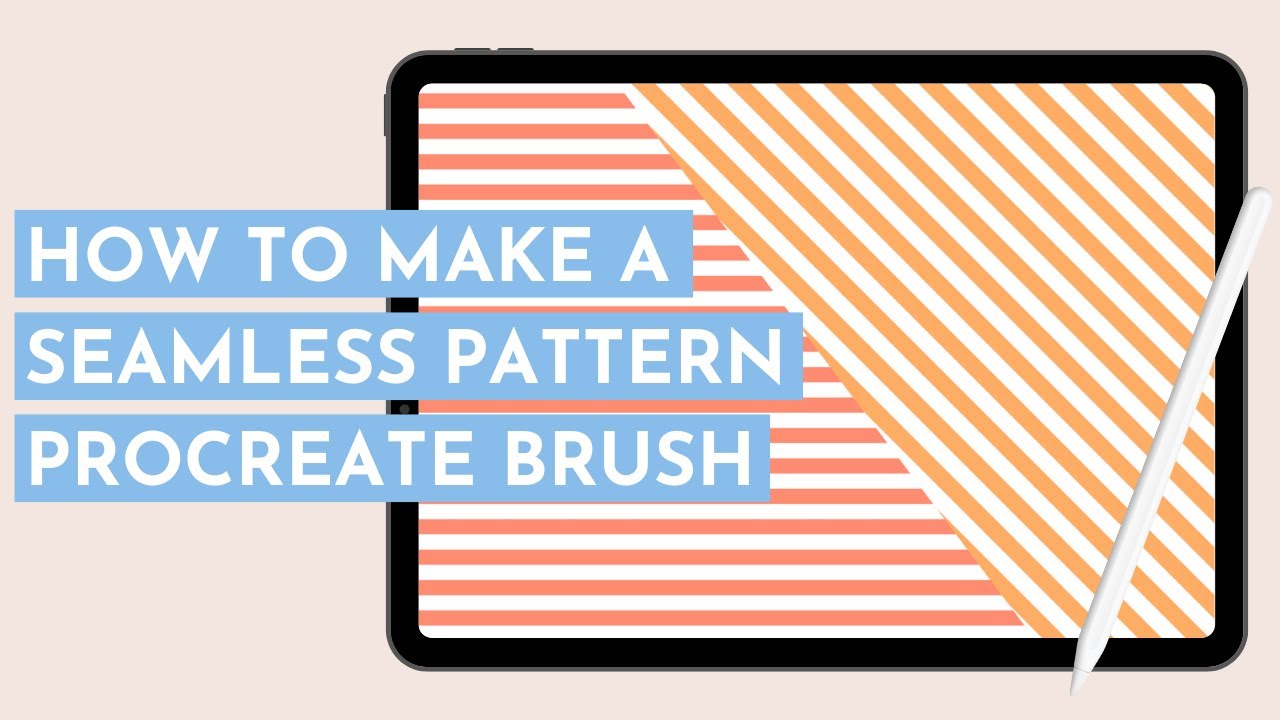 How to Make a Stripe Pattern Brush in Procreate | Procreate Pattern Brush Tutorial + Free Brushes!