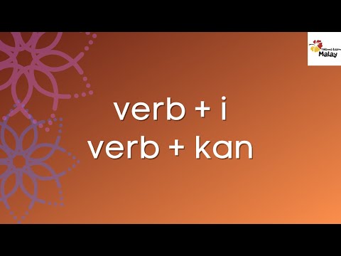 LEARN MALAY - How is "-i" different from "-kan"?